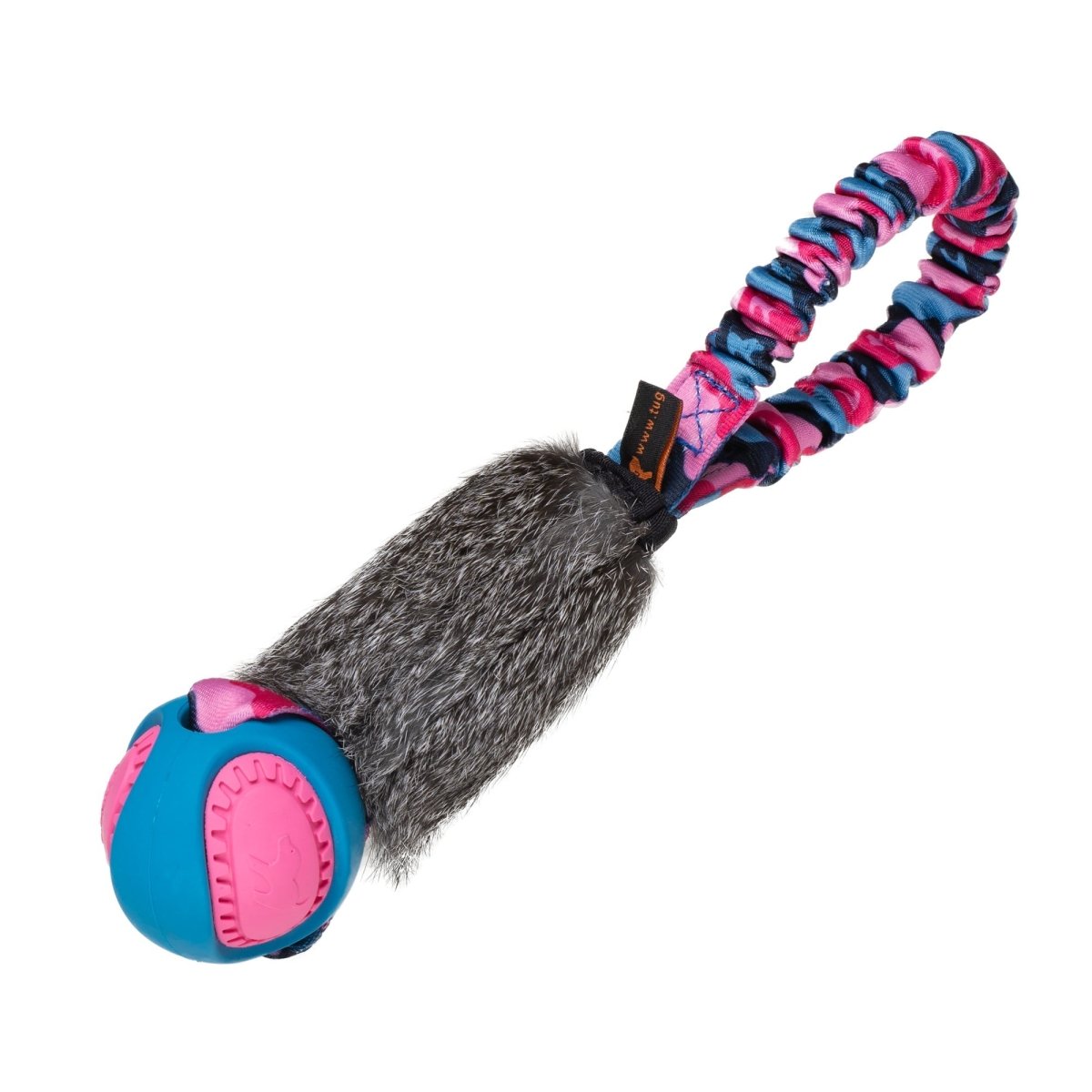 Wondabunny Pocket Powerball | Dog Ball Toy | Tug-E-Nuff